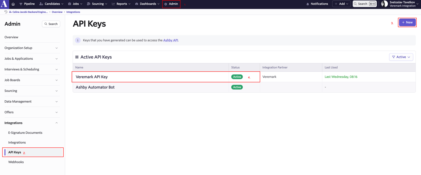 Ashby ATS Integration